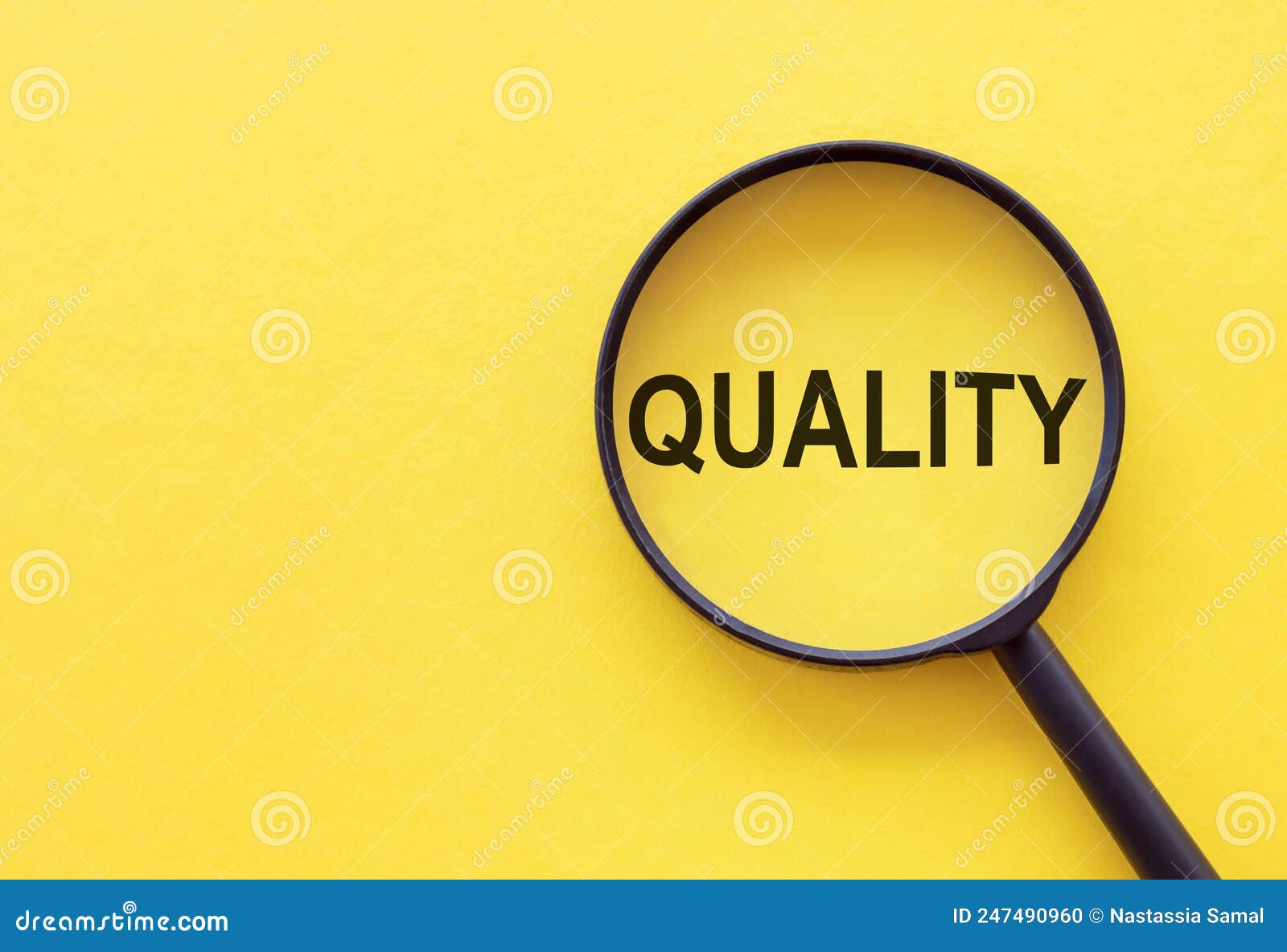 Quality Written With Work Tools Stock Photo | CartoonDealer.com #58886604