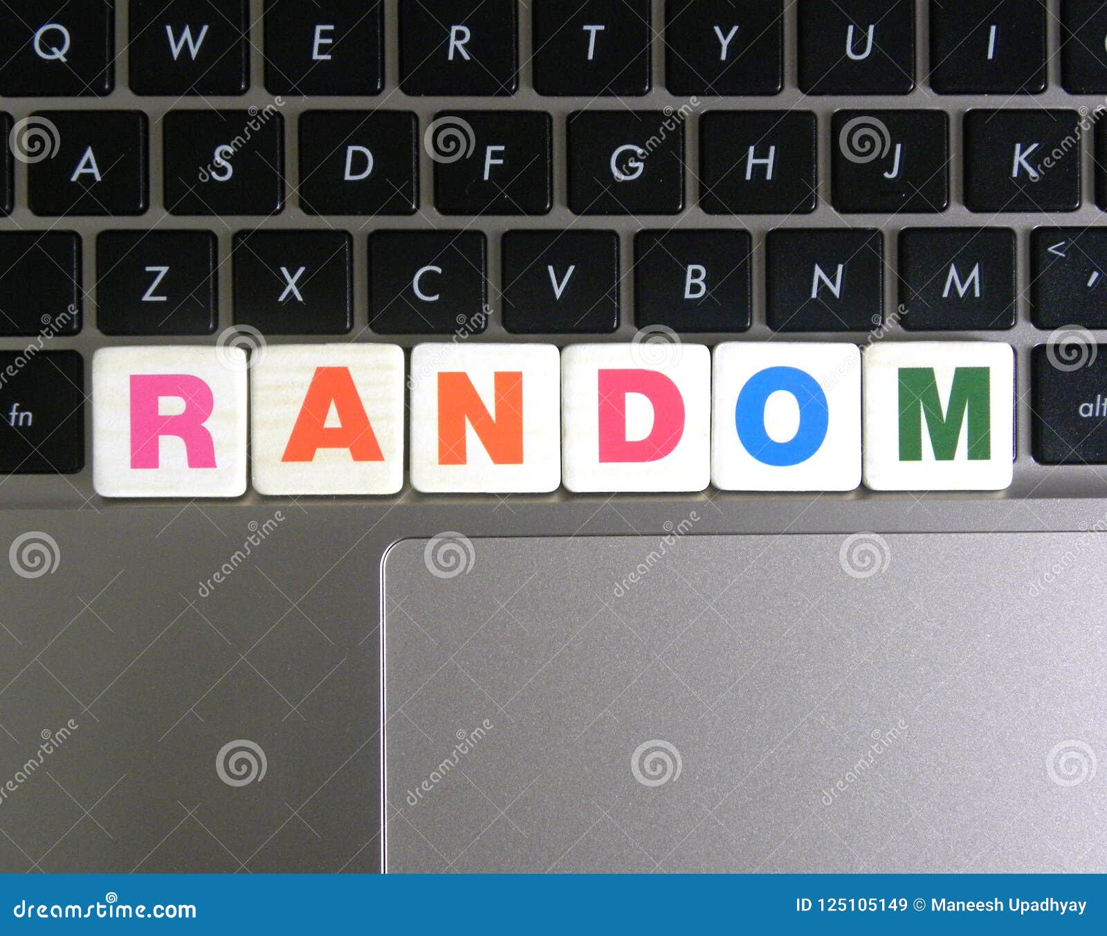 Word Random on Keyboard Background Stock Image - Image of object ...
