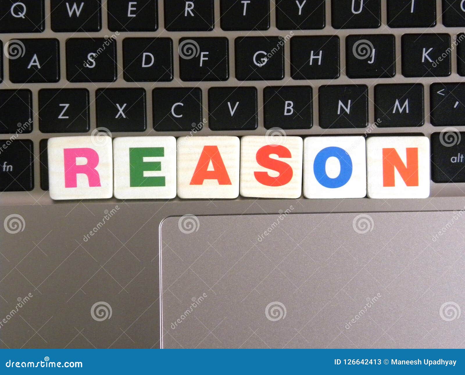 Word Reason on Keyboard Background Stock Image - Image of digital ...