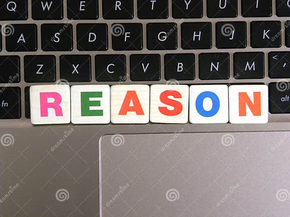 Word Reason on Keyboard Background Stock Image - Image of digital ...