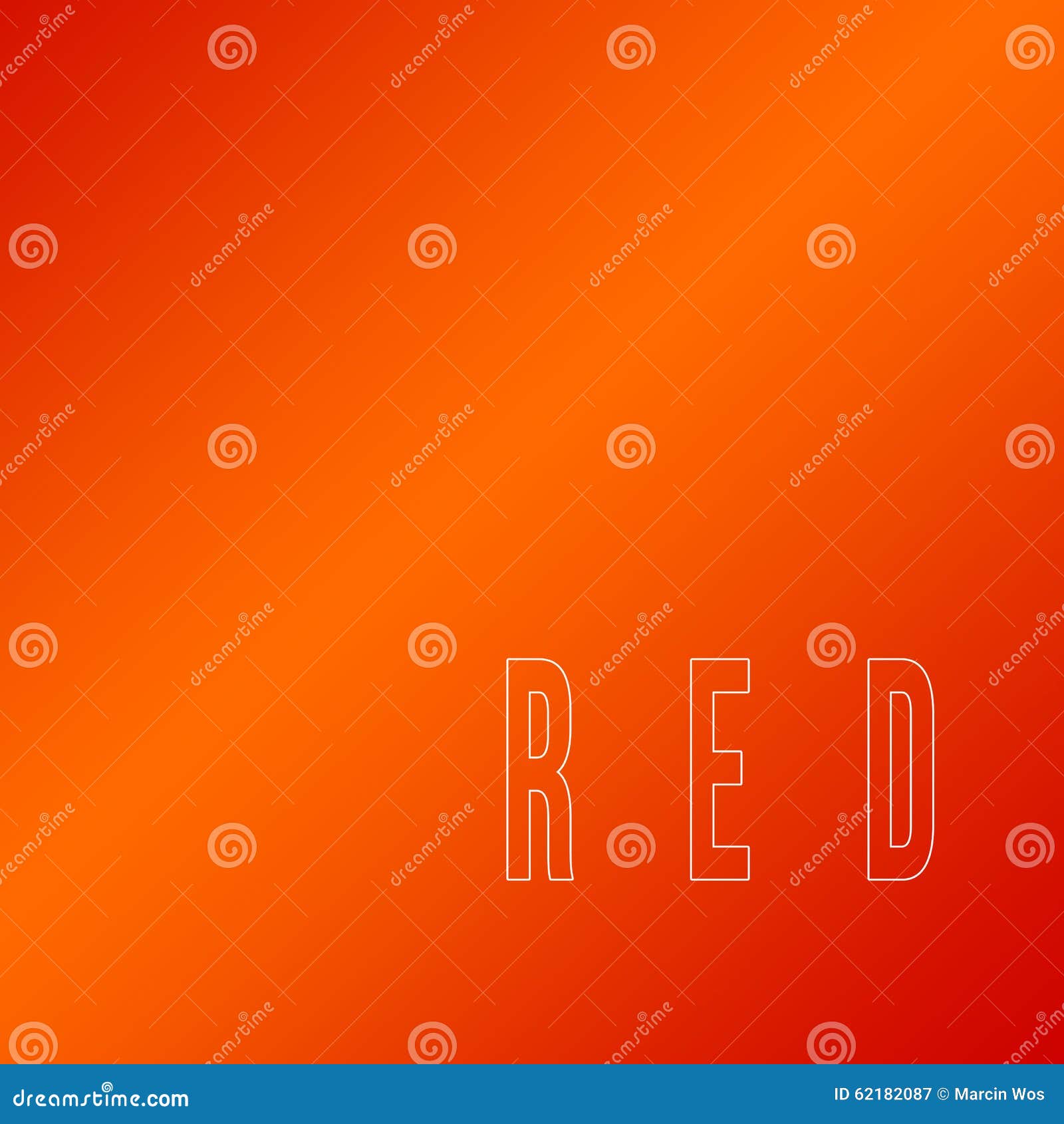 Word Red Written on Red Background Stock Illustration - Illustration of ...