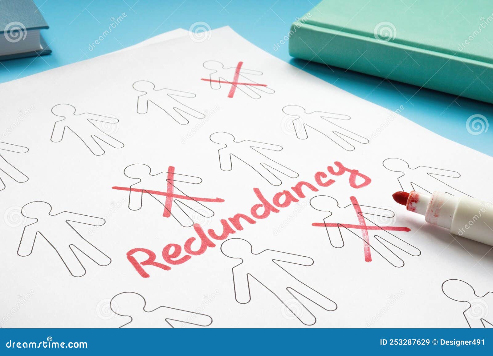 Redundancy Word Written On Wood Block. Redundancy Text On Table ...