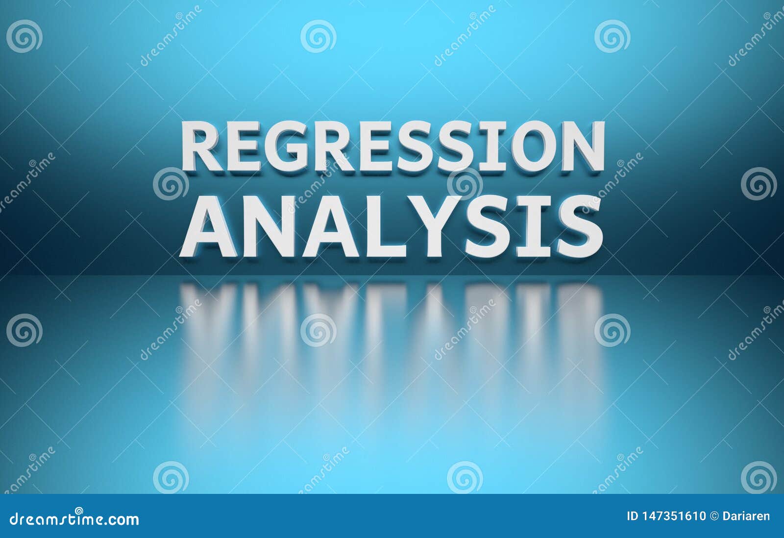 Word Regression Analysis stock illustration. Illustration of background ...