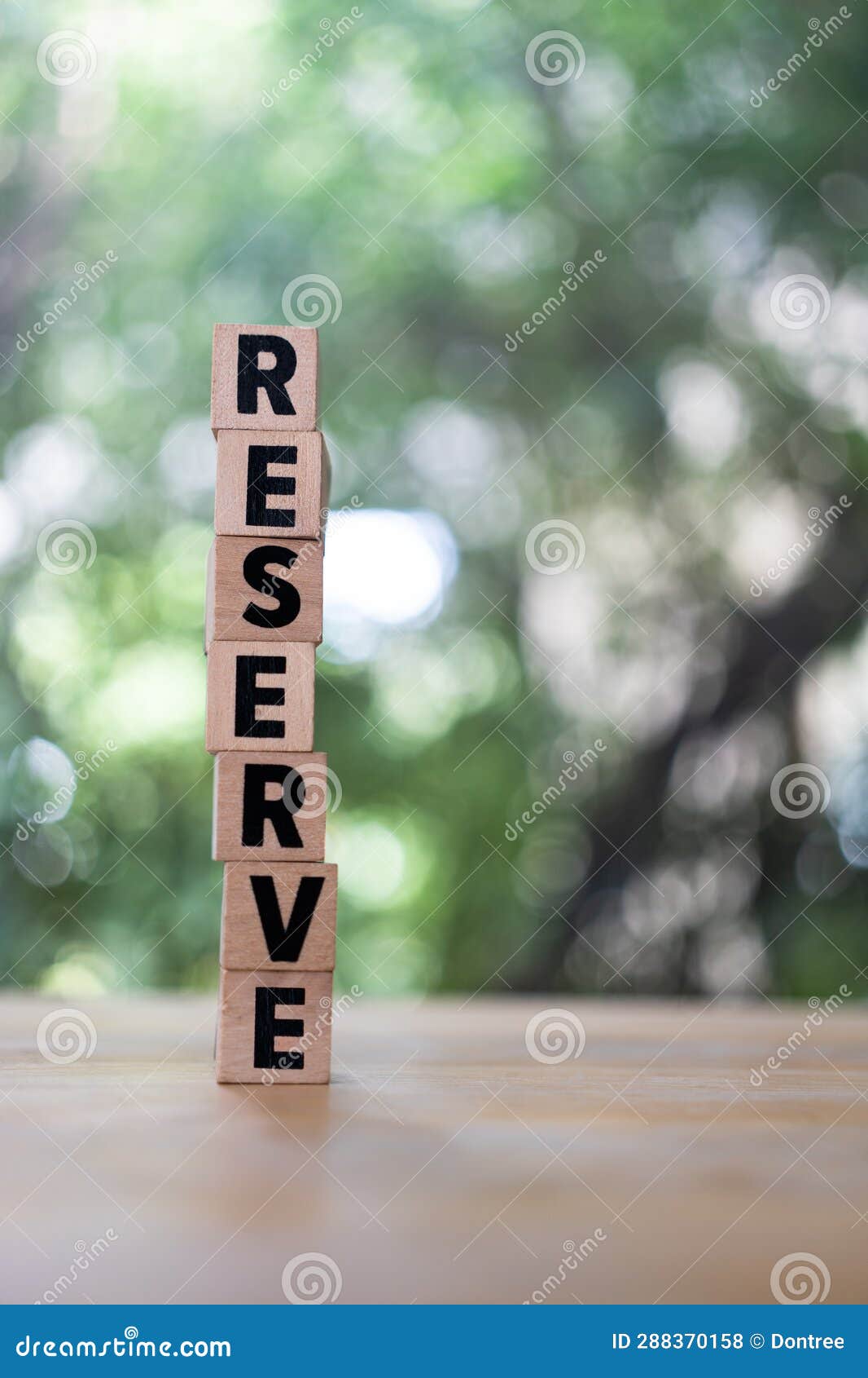 Word RESERVE Made with Wood Building Blocks Stock Photo - Image of ...