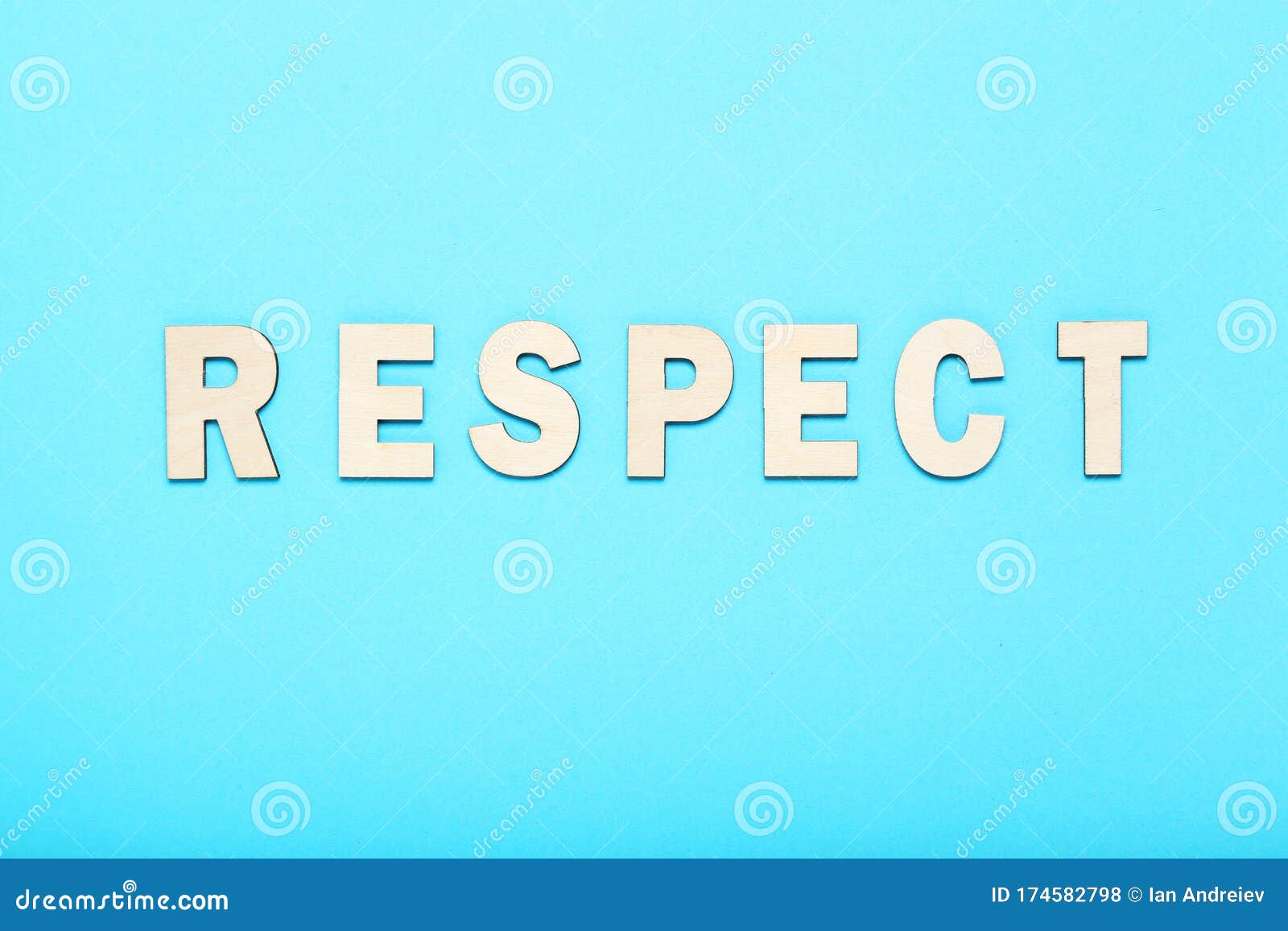 Word Respect by Wooden Letters Stock Photo - Image of believe, element ...