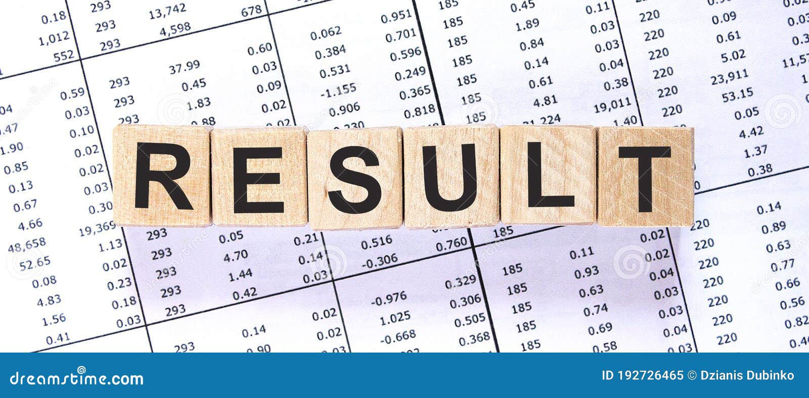 Word RESULT Made with Wood Building Blocks Stock Image - Image of beige ...