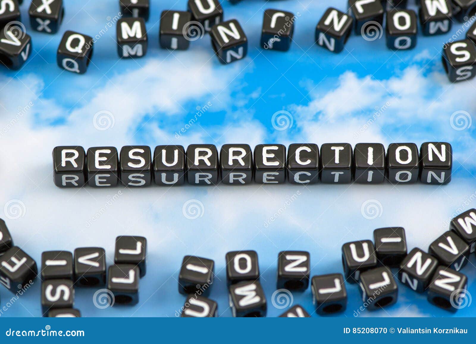 The word resurrection stock photo. Image of holy, christianity - 85208070