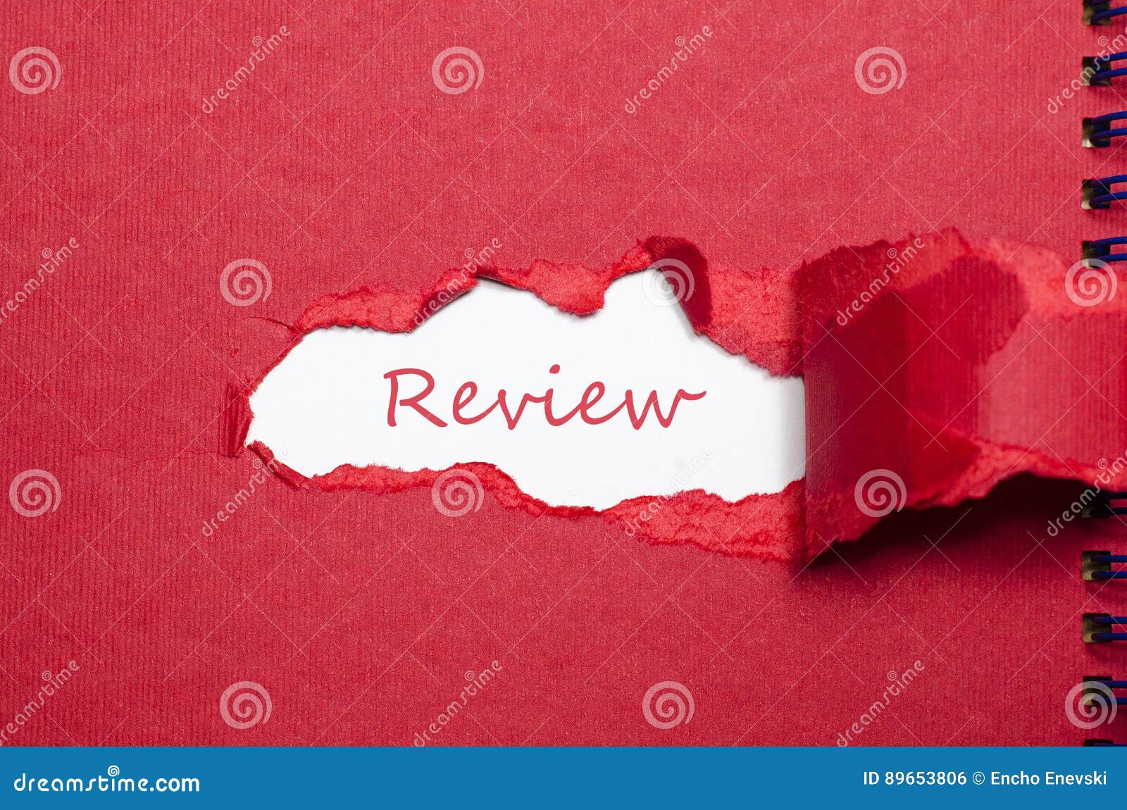 The Word Review Appearing Behind Torn Paper Stock Photo - Image of ...