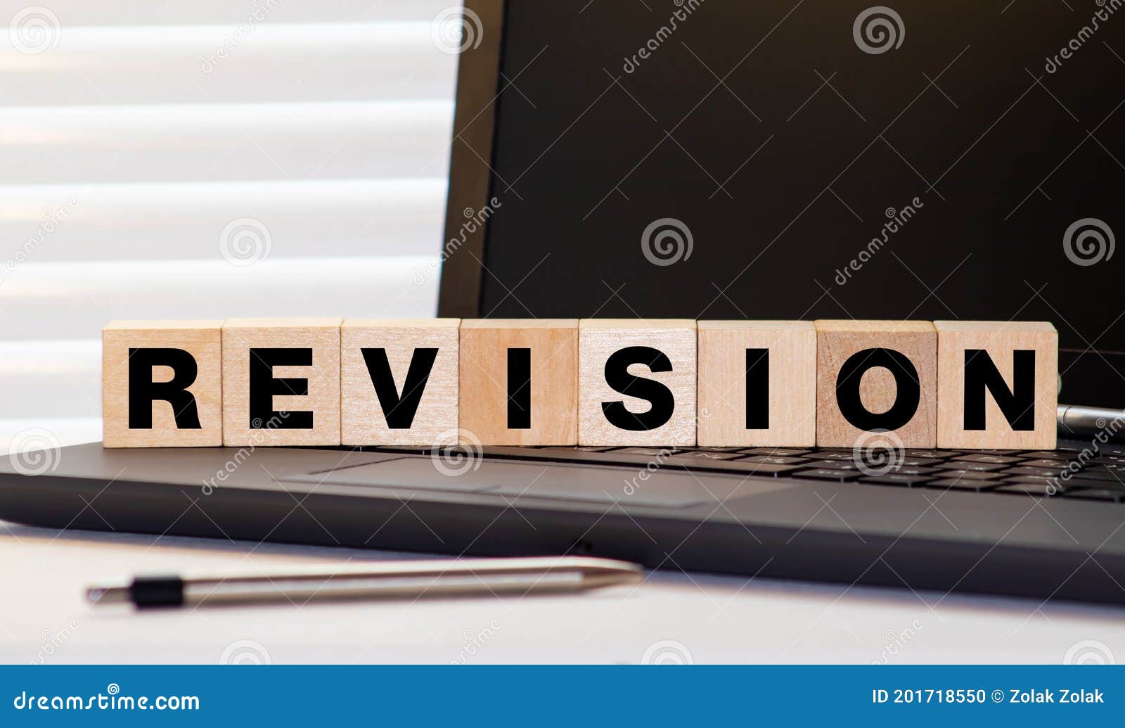 Revise - Cube With Letters, Sign With Wooden Cubes Royalty-Free Stock ...
