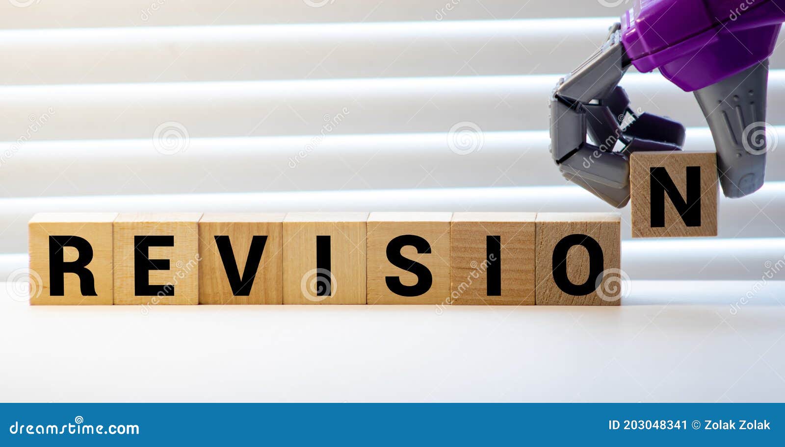 Revise - Cube With Letters, Sign With Wooden Cubes Royalty-Free Stock ...