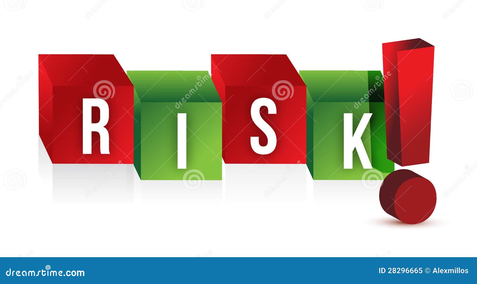Word Risk with an Exclamation Mark Stock Illustration - Illustration of ...