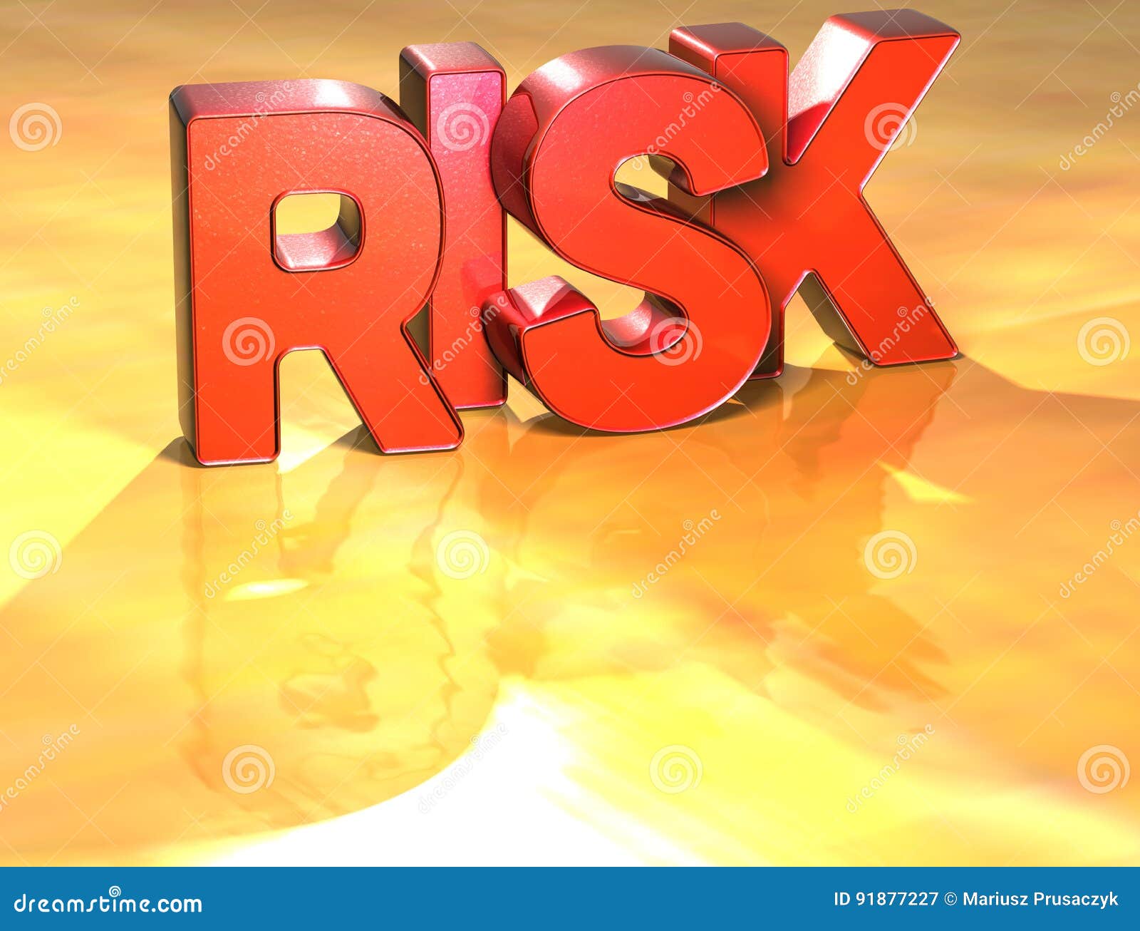 Word Risk on Yellow Background Stock Illustration - Illustration of ...