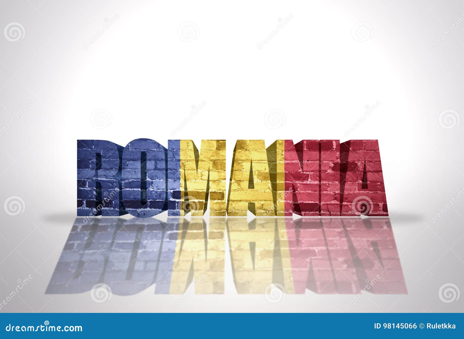 Word Romania on the White Background Stock Illustration - Illustration ...