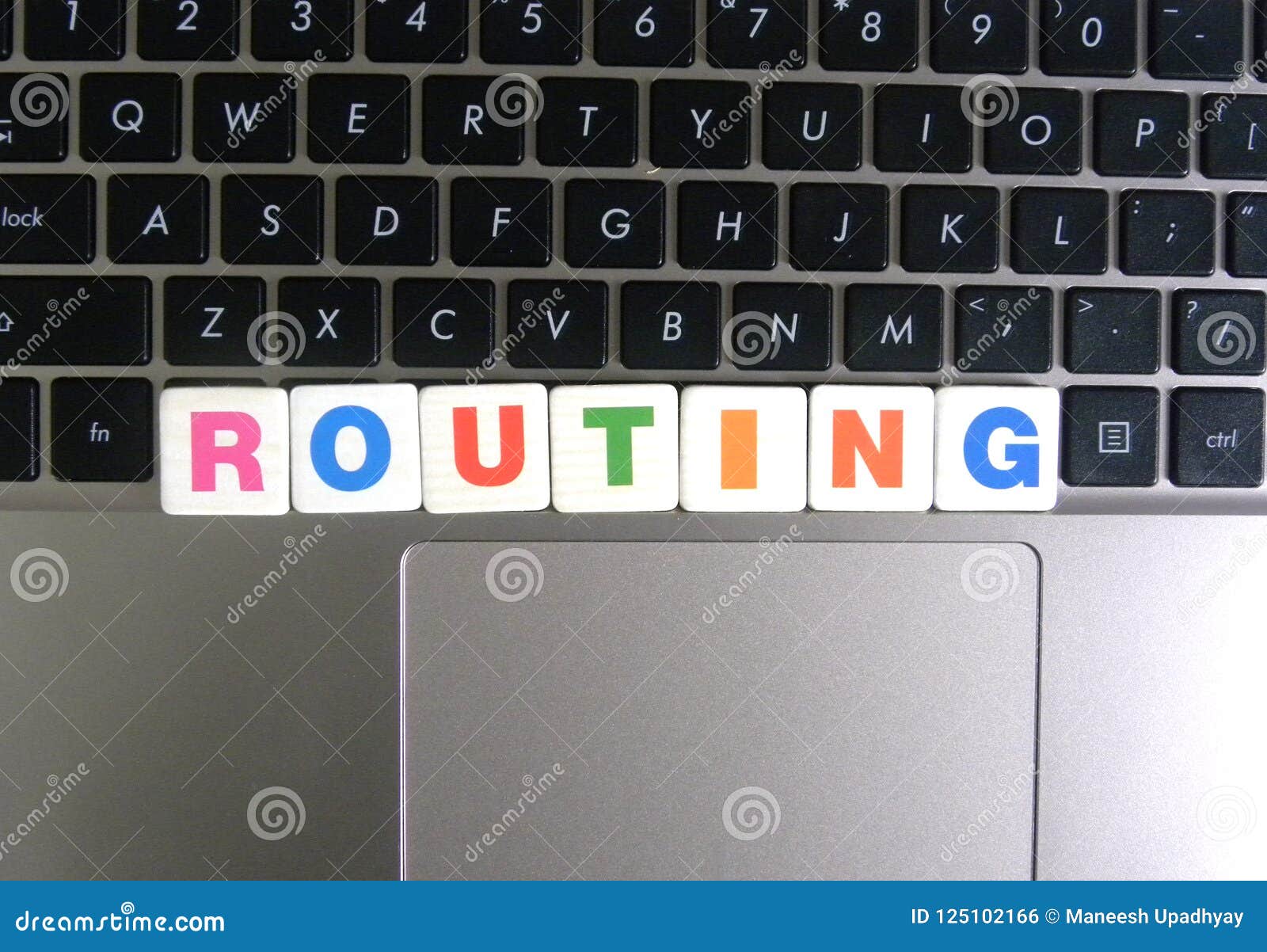 Word Routing on Keyboard Background Stock Photo - Image of computer ...