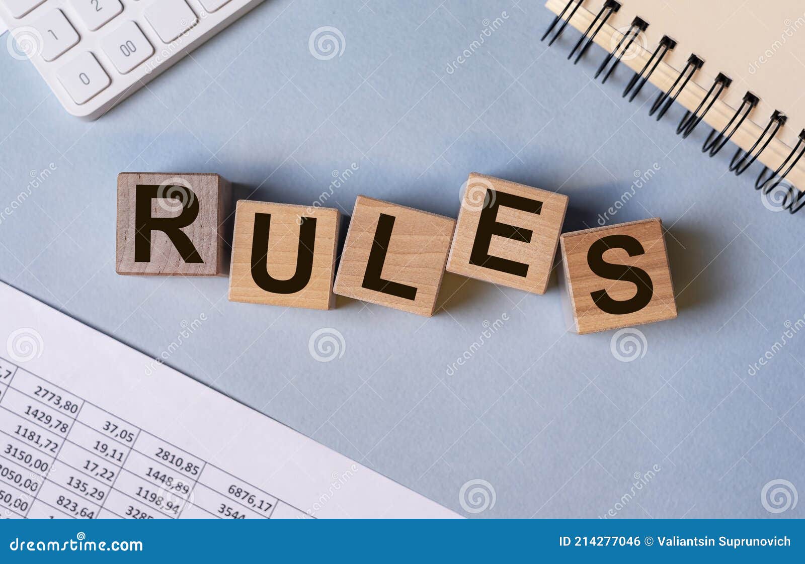 Word Rules, Concept of Regulations and Guideline, Management Stock ...