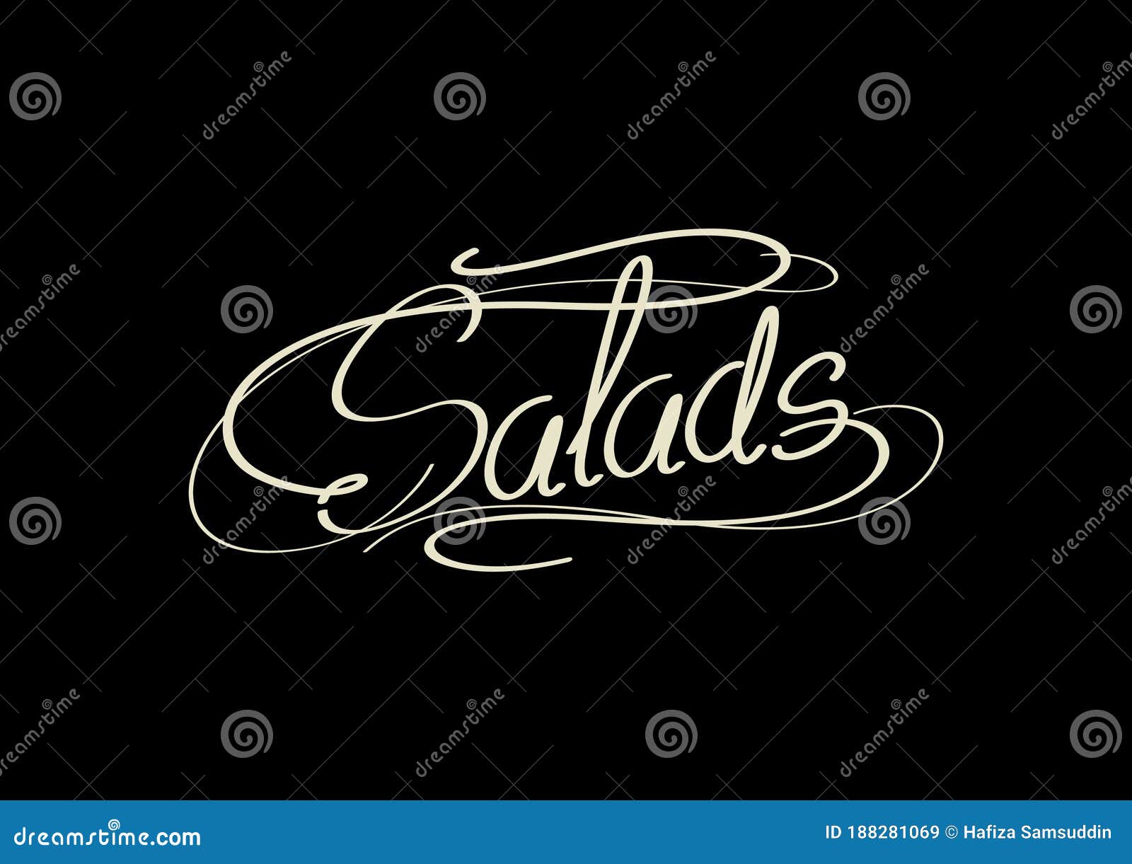 Word Salads. Vector Illustration Decorative Design Stock Vector ...