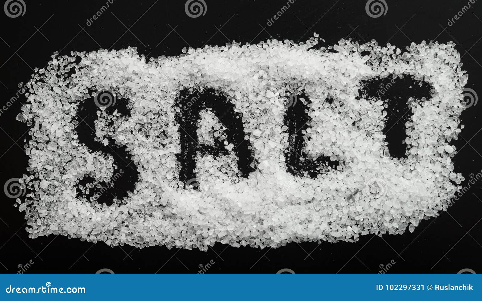 Word salt stock image. Image of grains, dark, white - 102297331