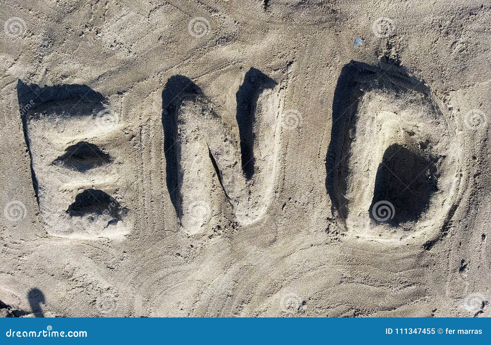 Word sand script stock image. Image of script, word - 111347455