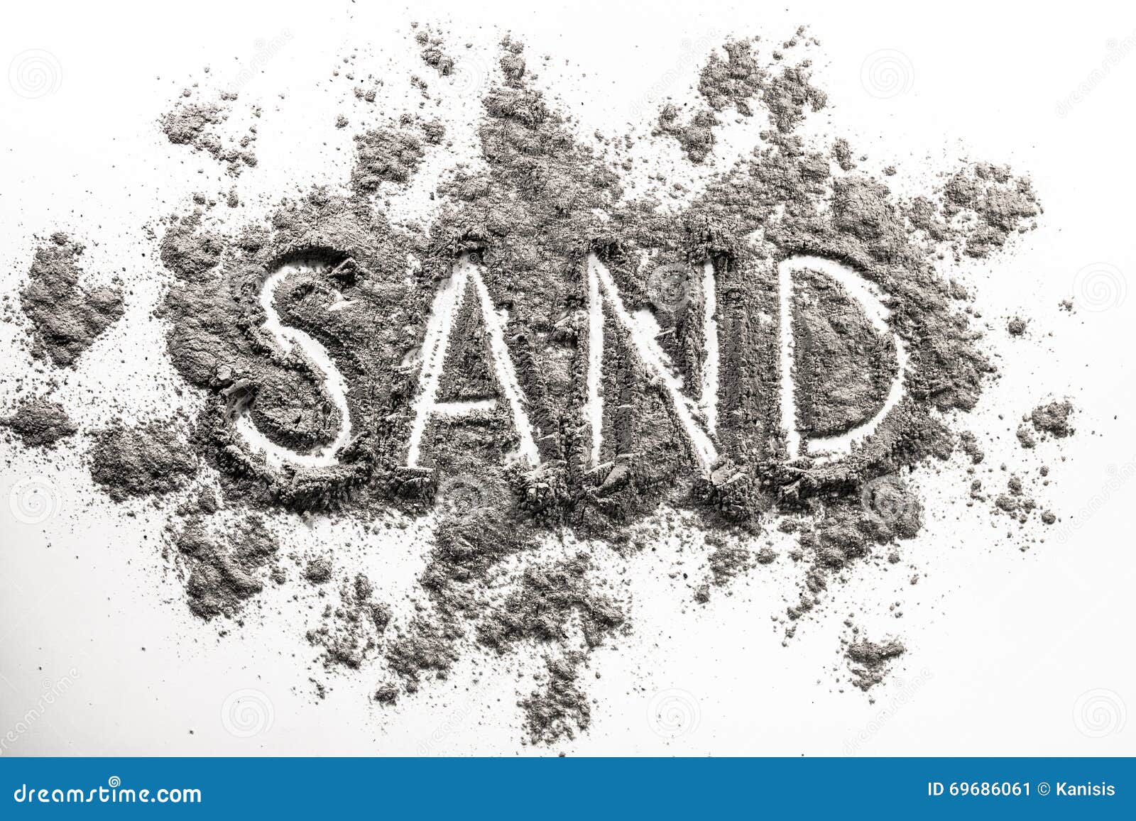 Word Sand Written in Grey Industry Sand Pile Stock Image - Image of ...