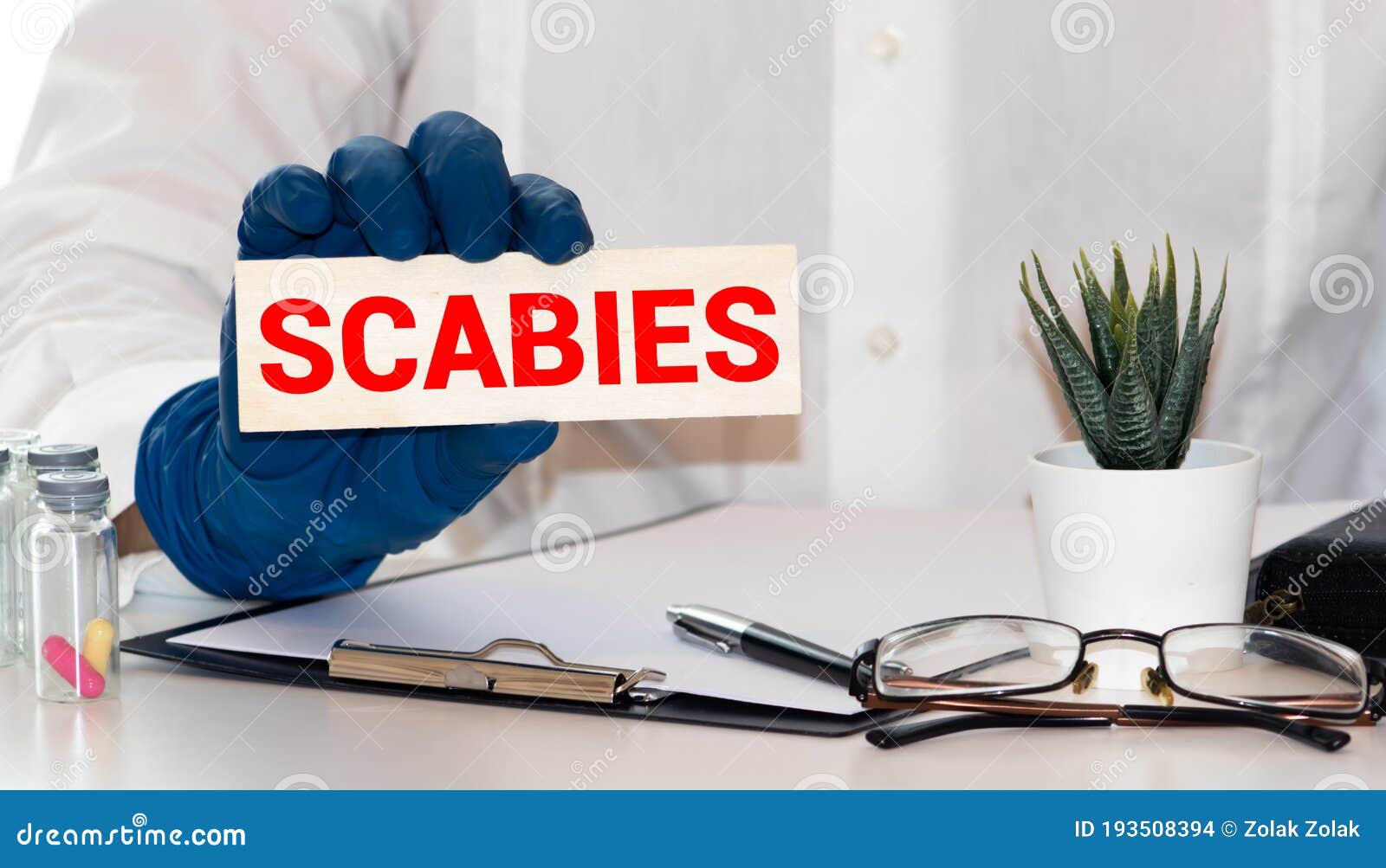 Word Scabies Made with Wood Building Blocks Stock Photo - Image of ...