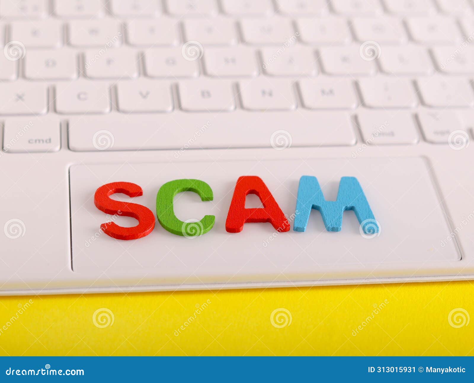 The Word - Scam -“ Over Keyboard Stock Image - Image of defraud ...