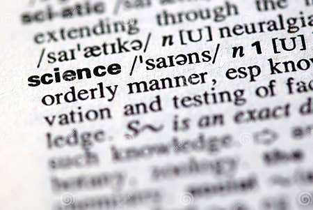 The Word Science in a Dictionary Stock Image - Image of digital ...