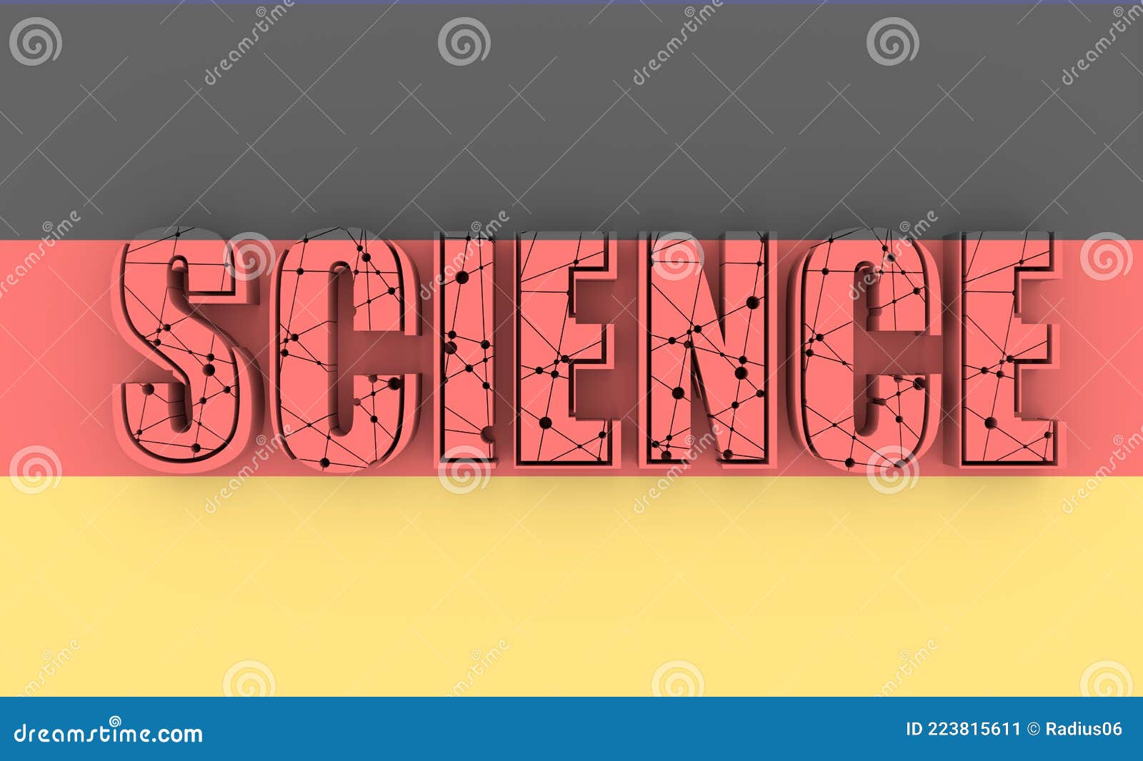 Word Science and National Flag of Germany Stock Illustration ...