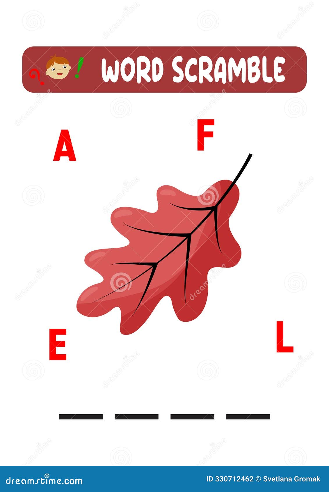 Word Scramble. Green Courgette. Educational Sheet For Children Cartoon ...