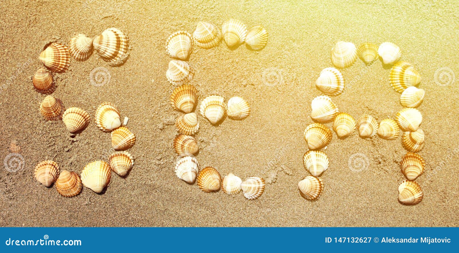 Word SEA Made with Small Sea Shells Stock Image - Image of sign, tide ...