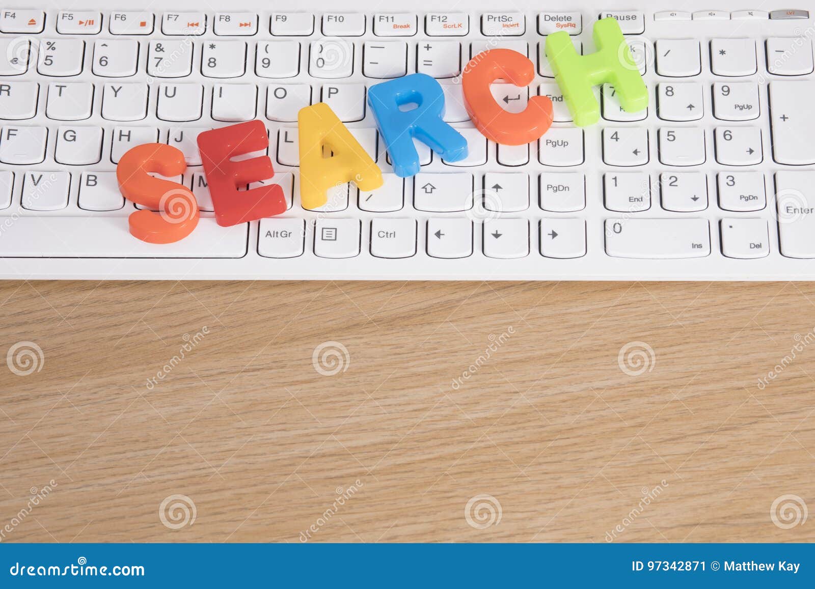 Word Search Arranged on Computer Keyboard Stock Image - Image of answer ...