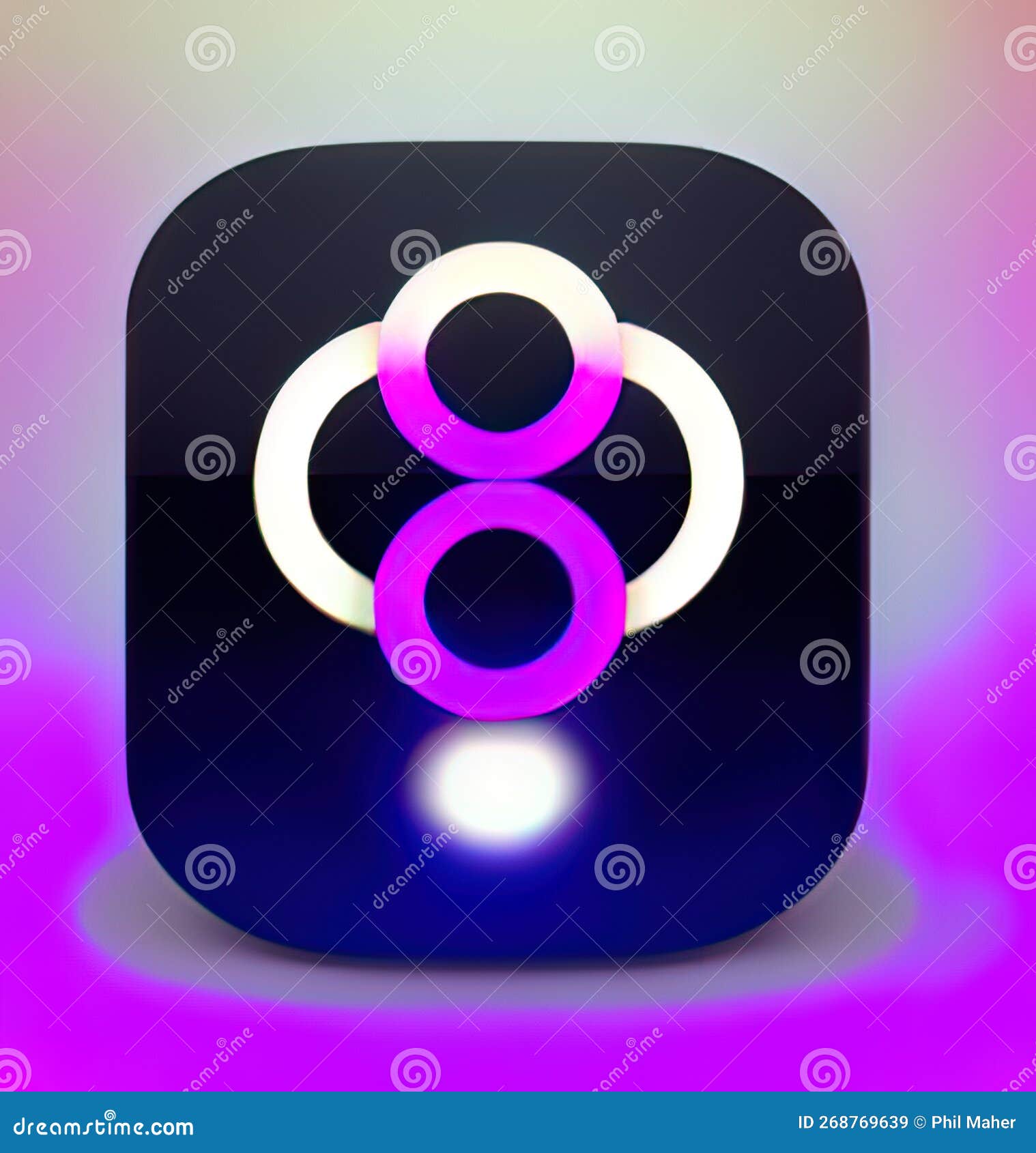 Word Search Software App Icon. Generative AI. Stock Image - Image of ...