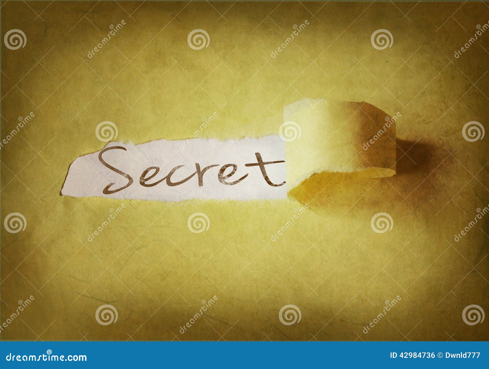 Word Secret Written Under Torn Strip of Paper Stock Photo - Image of ...