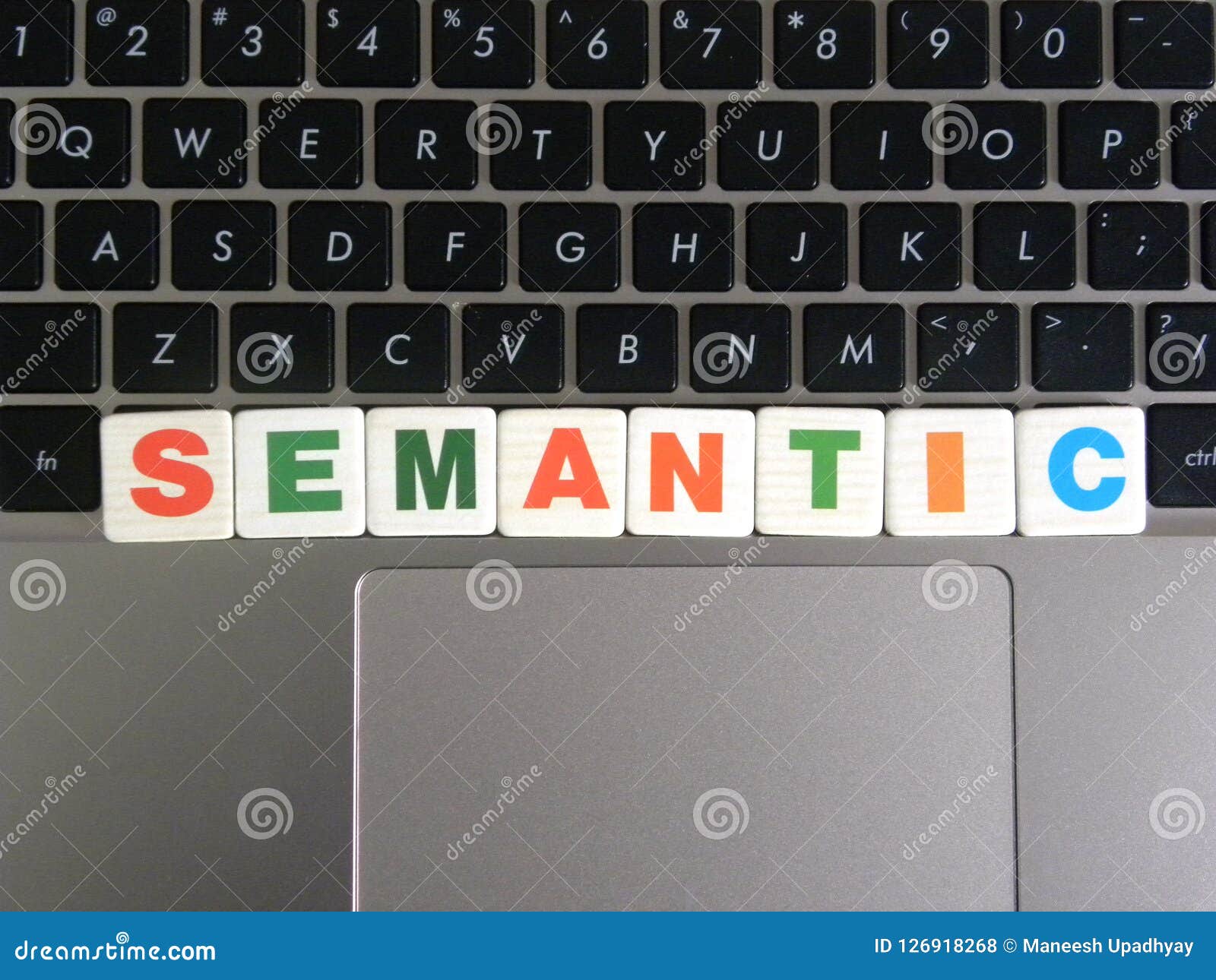 Word Semantic on Keyboard Background Stock Photo - Image of idea ...