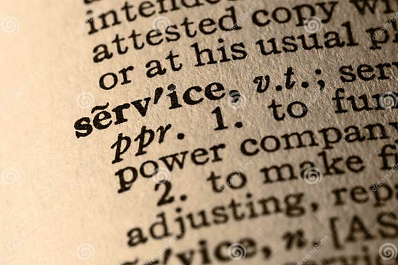 The word service stock photo. Image of page, meaning, serve - 1748892