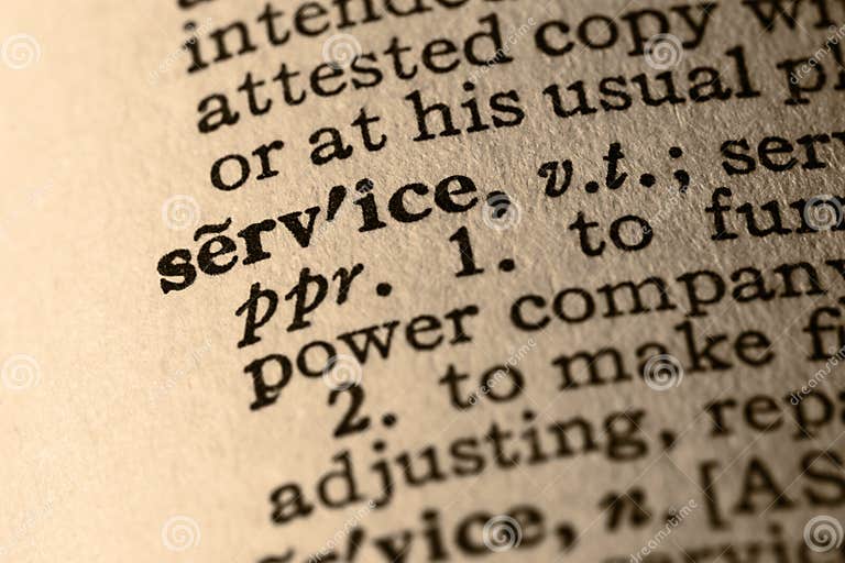 The word service stock photo. Image of page, meaning, serve - 1748892
