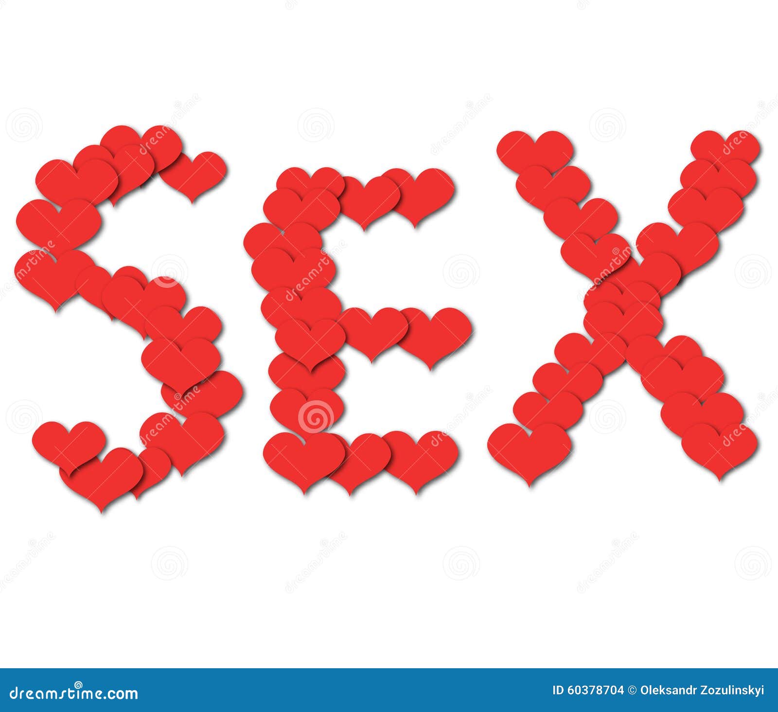 Word Sex Vector Imag Heard Stock Vector Illustration Of Congratulation