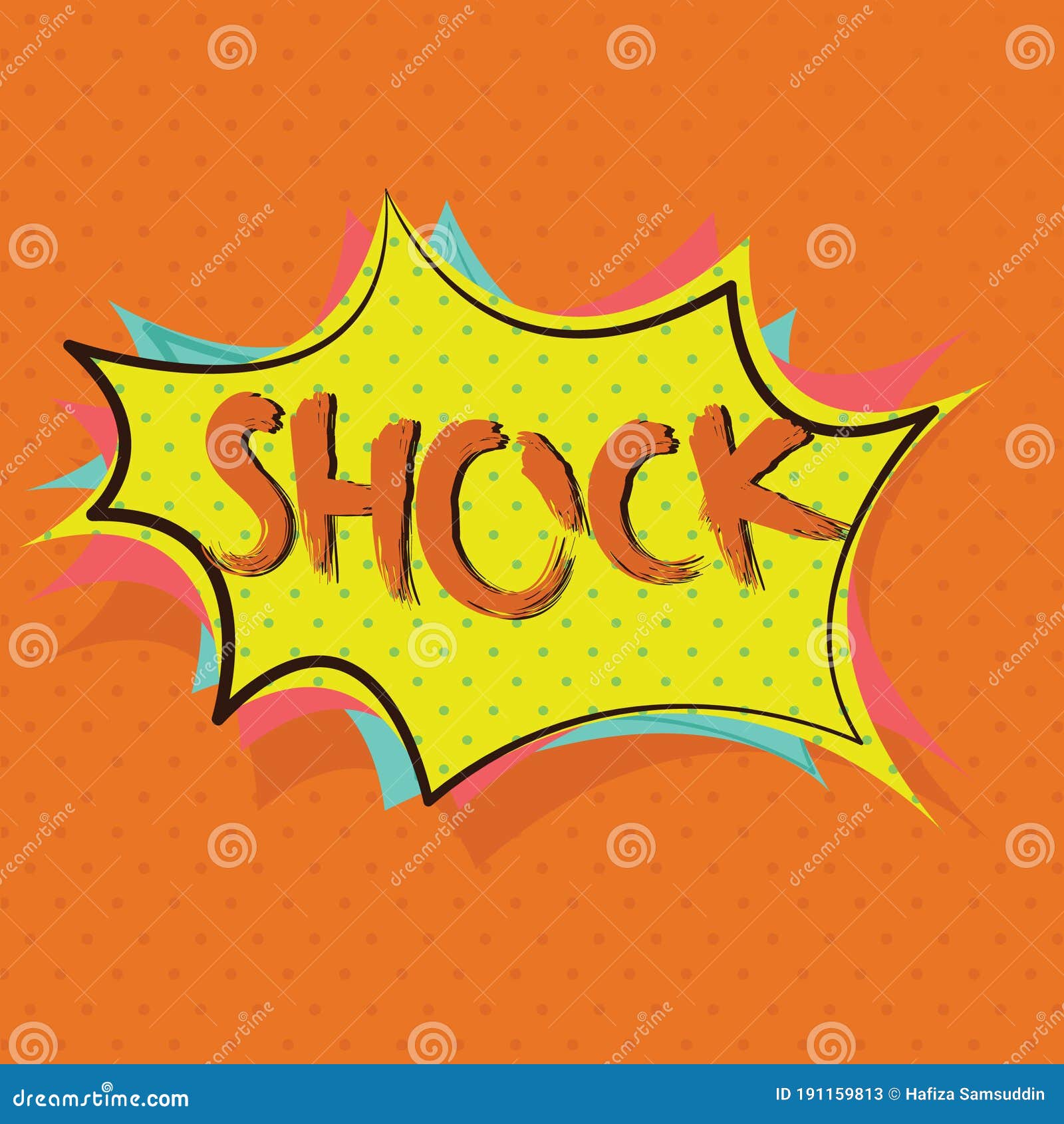 Word Shock. Vector Illustration Decorative Design Stock Vector ...