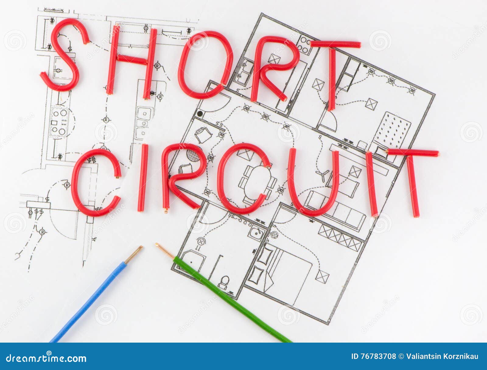 Word Short wiring stock photo. Image of electrical, abstraction - 76783708