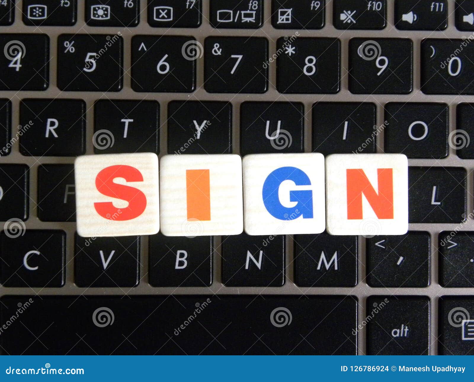 Word Sign on Keyboard Background Stock Photo - Image of office ...