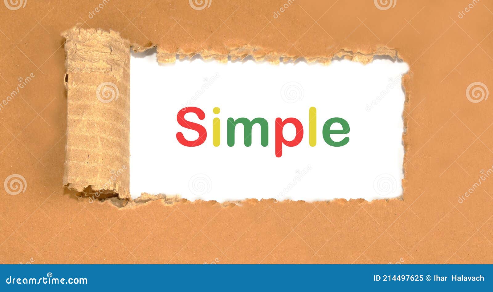 The Word Simple Written With Cube Letters Stock Photography ...
