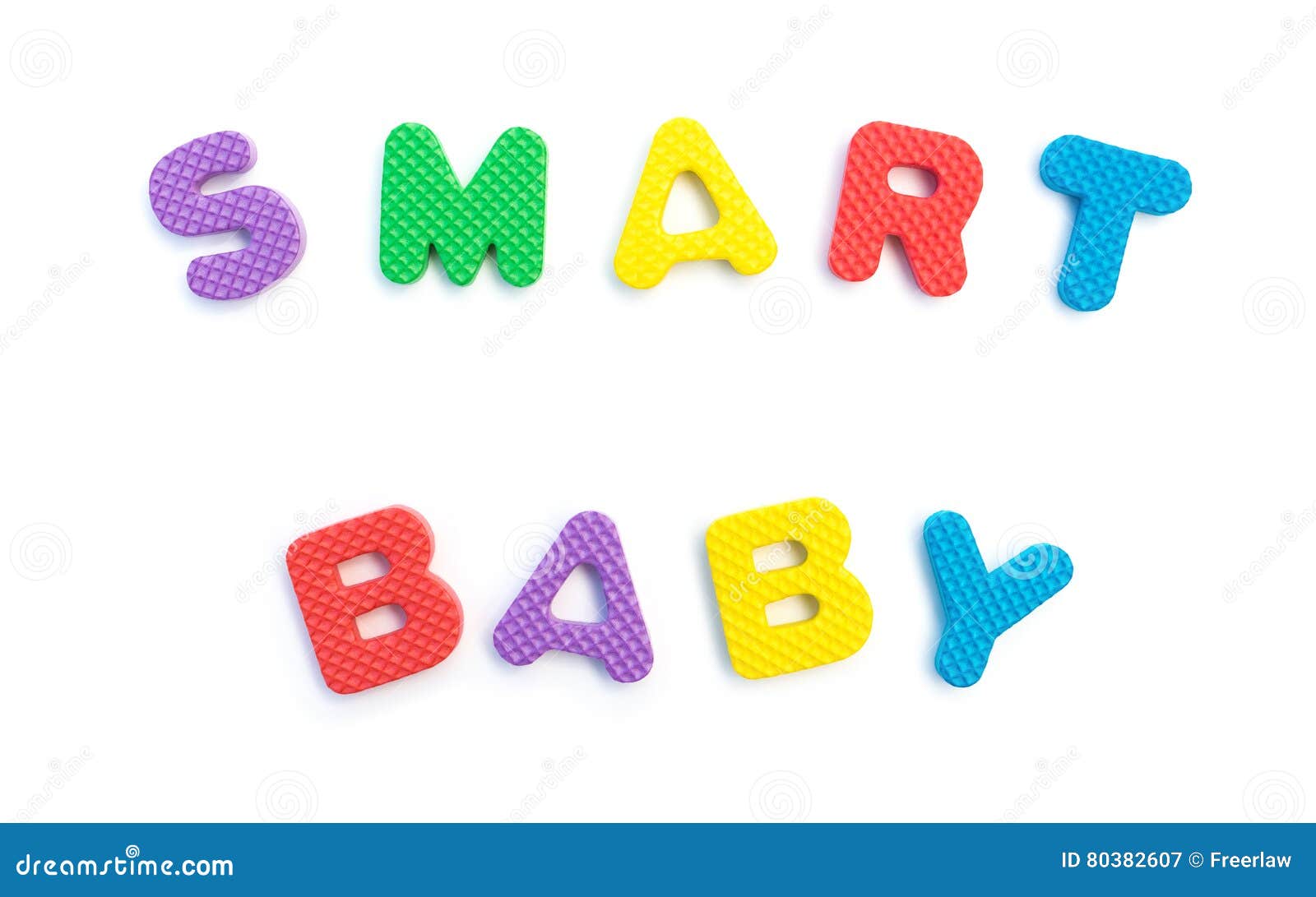 Word Of Smart Baby Shaped By Alphabet Puzzles Stock Image ...