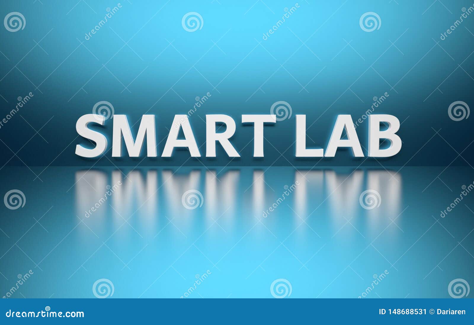 Word Smart Lab Written In White Letters On Blue Background Royalty-Free ...