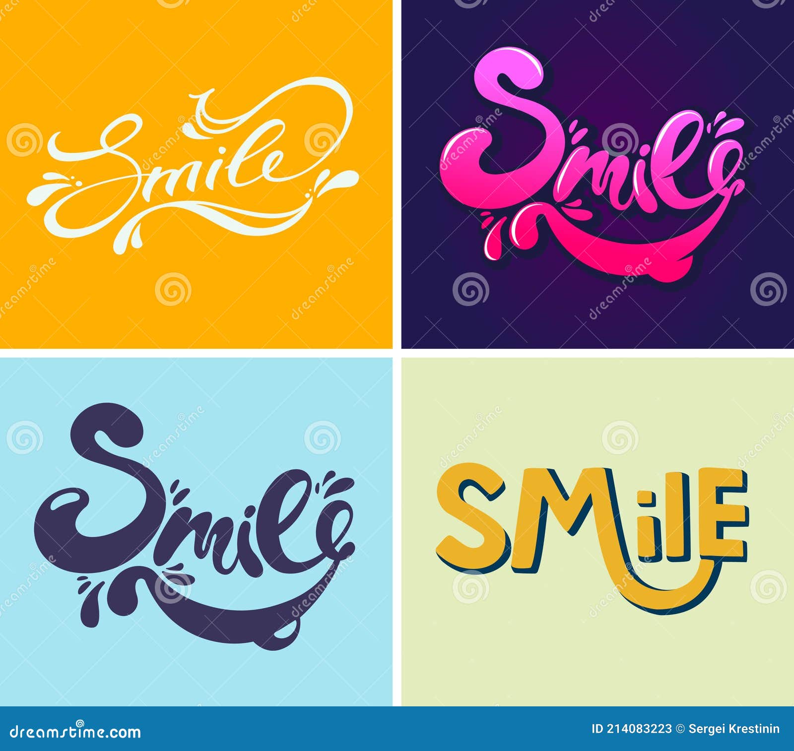 Word Smile. Vector Decorative Zentangle Object | CartoonDealer.com ...