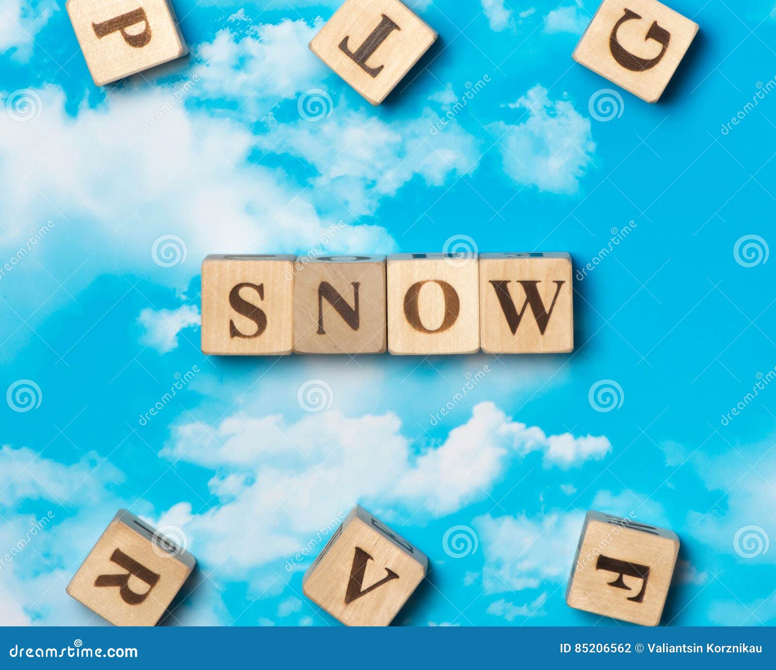 The word Snow stock photo. Image of font, christmas, isolated - 85206562