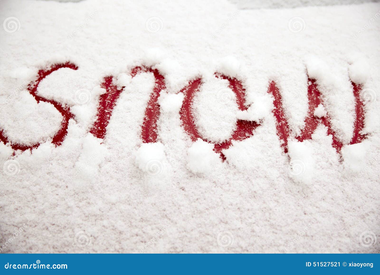 Word snow in the snow stock image. Image of snow, pattern - 51527521