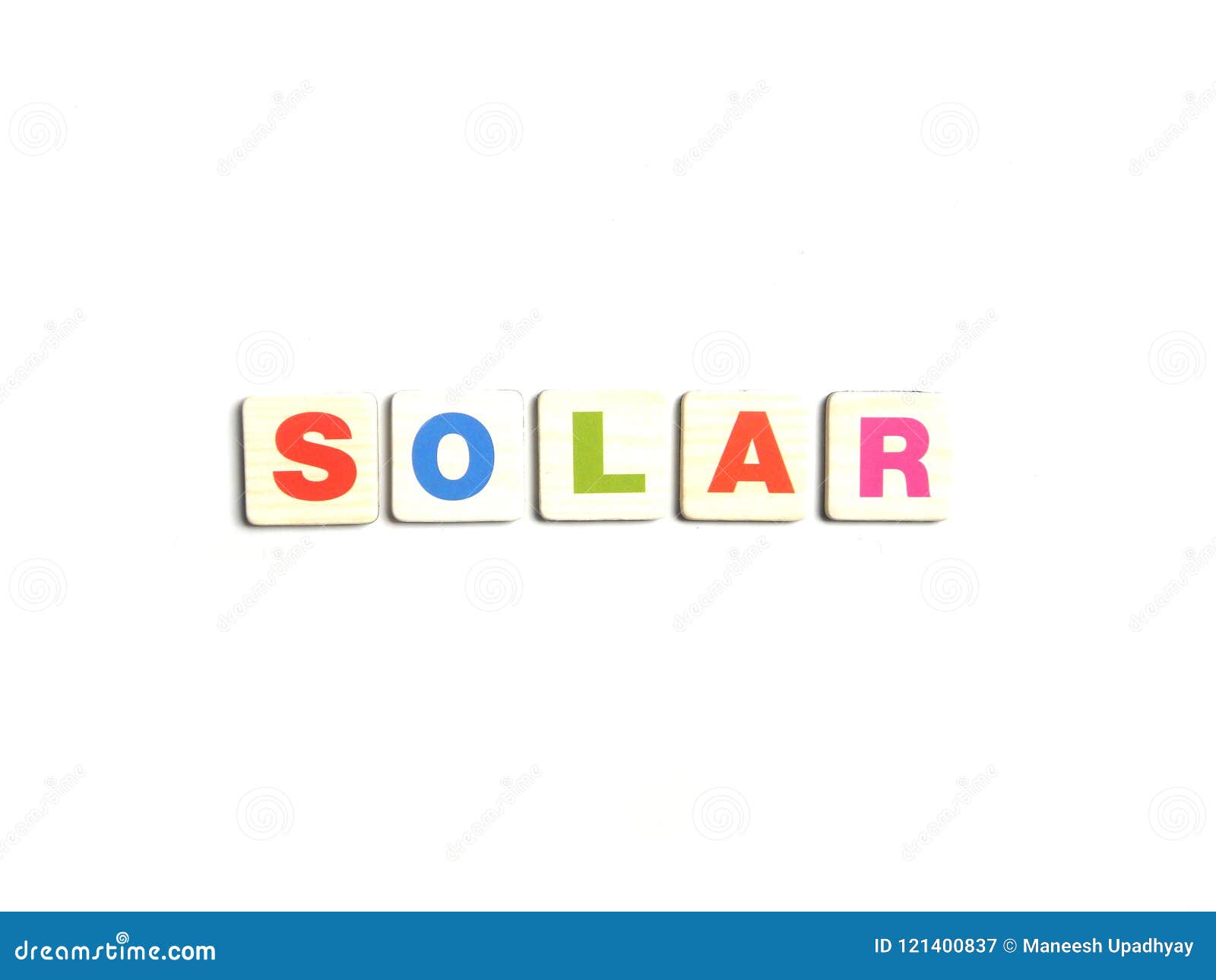 Word Solar on White Background Stock Image - Image of colorful, design ...