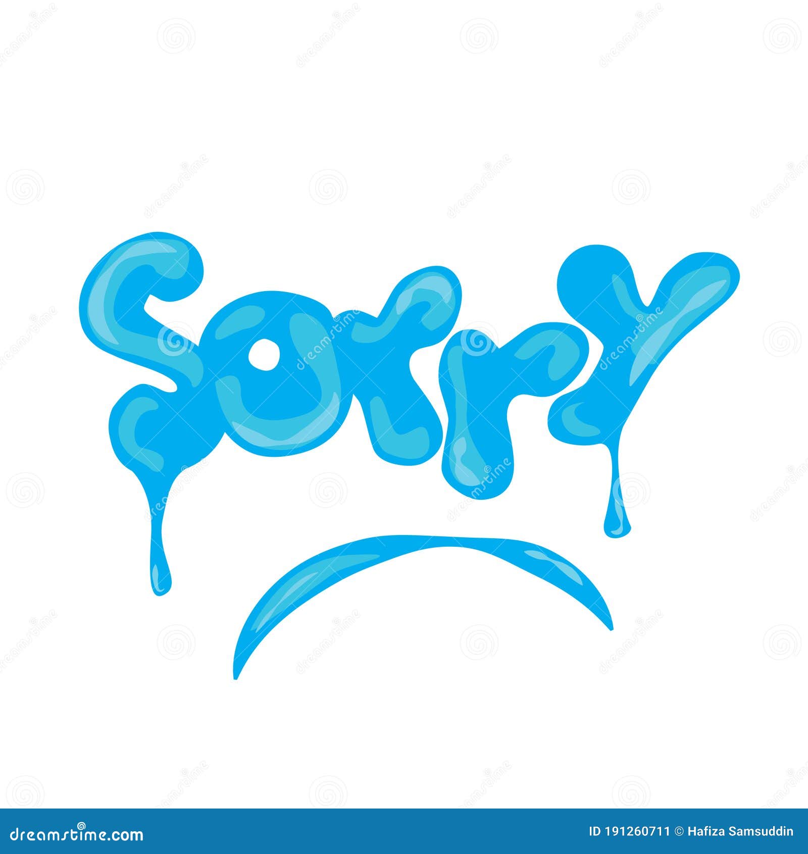 Word Sorry. Vector Illustration Decorative Design Stock Vector ...