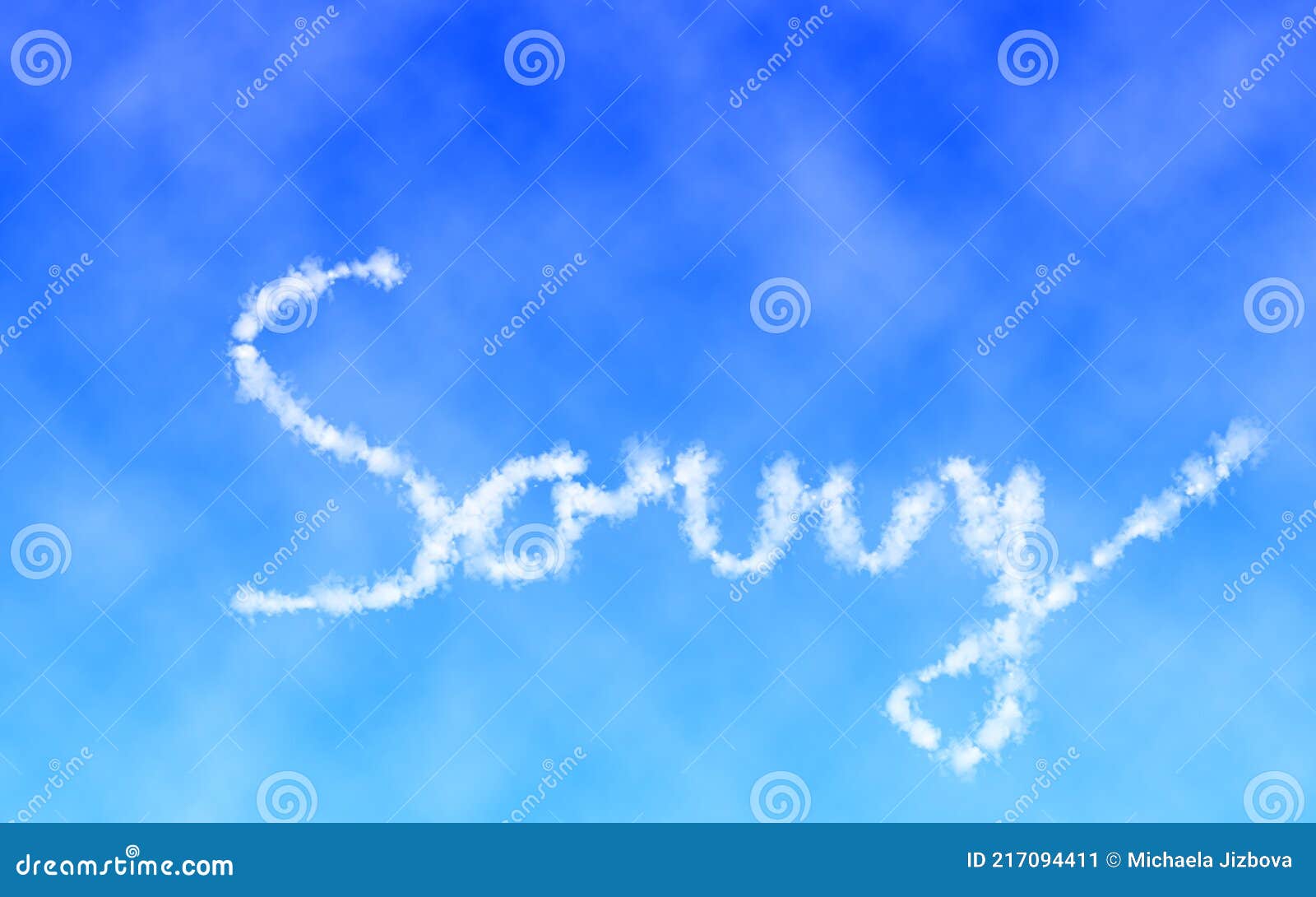 Word Sorry Written in Sky. Text Made of Clouds Stock Image - Image of ...