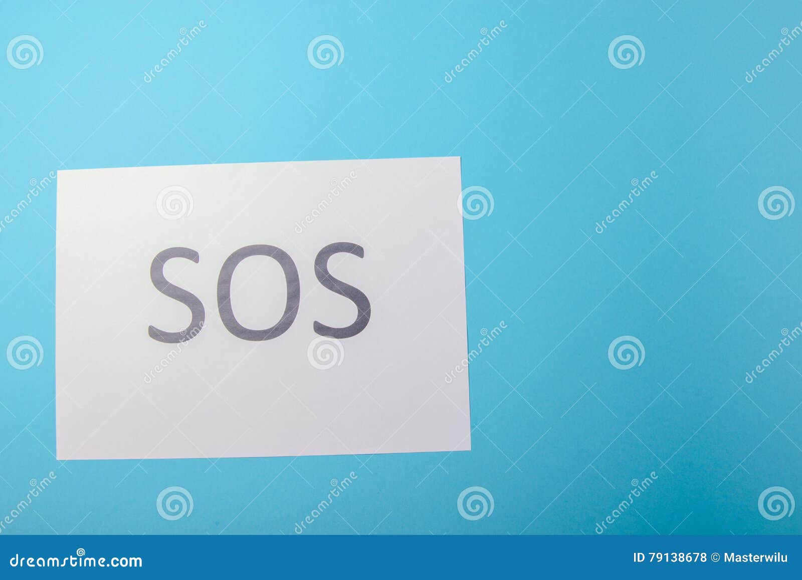 Word SOS written on paper stock photo. Image of necktie - 79138678