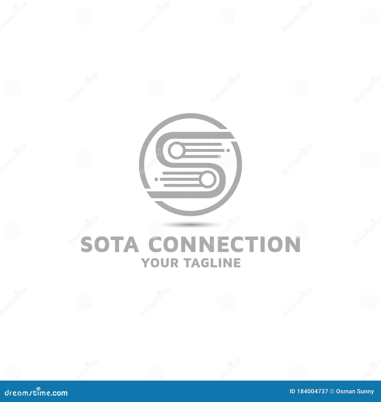 Word Sota Connection Logo Design Template Stock Vector - Illustration ...